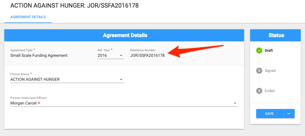 Add New Agreement - Small Scaling Funding Agreement (SSFA) – eTools ...
