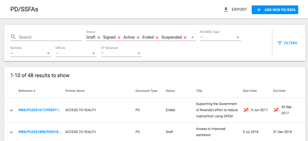 Create Draft of Your PD/SSFA (archived) – eTools Help Center / UNICEF