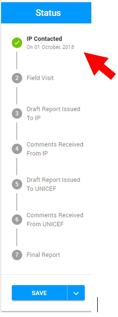 Create an Engagement (Micro Assessment) – eTools Help Center / UNICEF