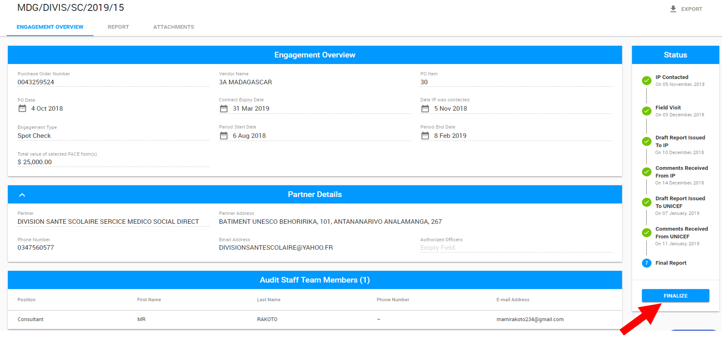Finalize and Follow-up on Engagement (Spot Check) – eTools Help Center ...