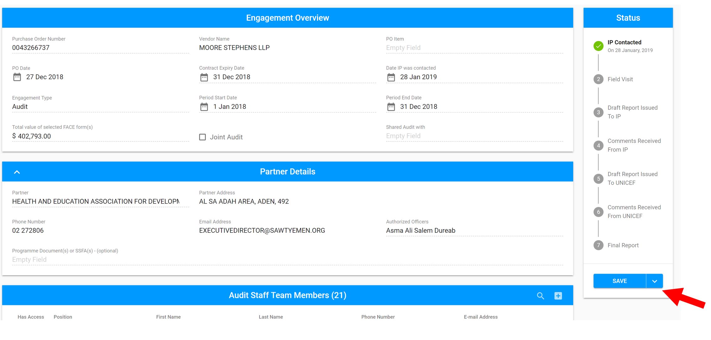 Cancel Your Engagement – eTools Help Center / UNICEF