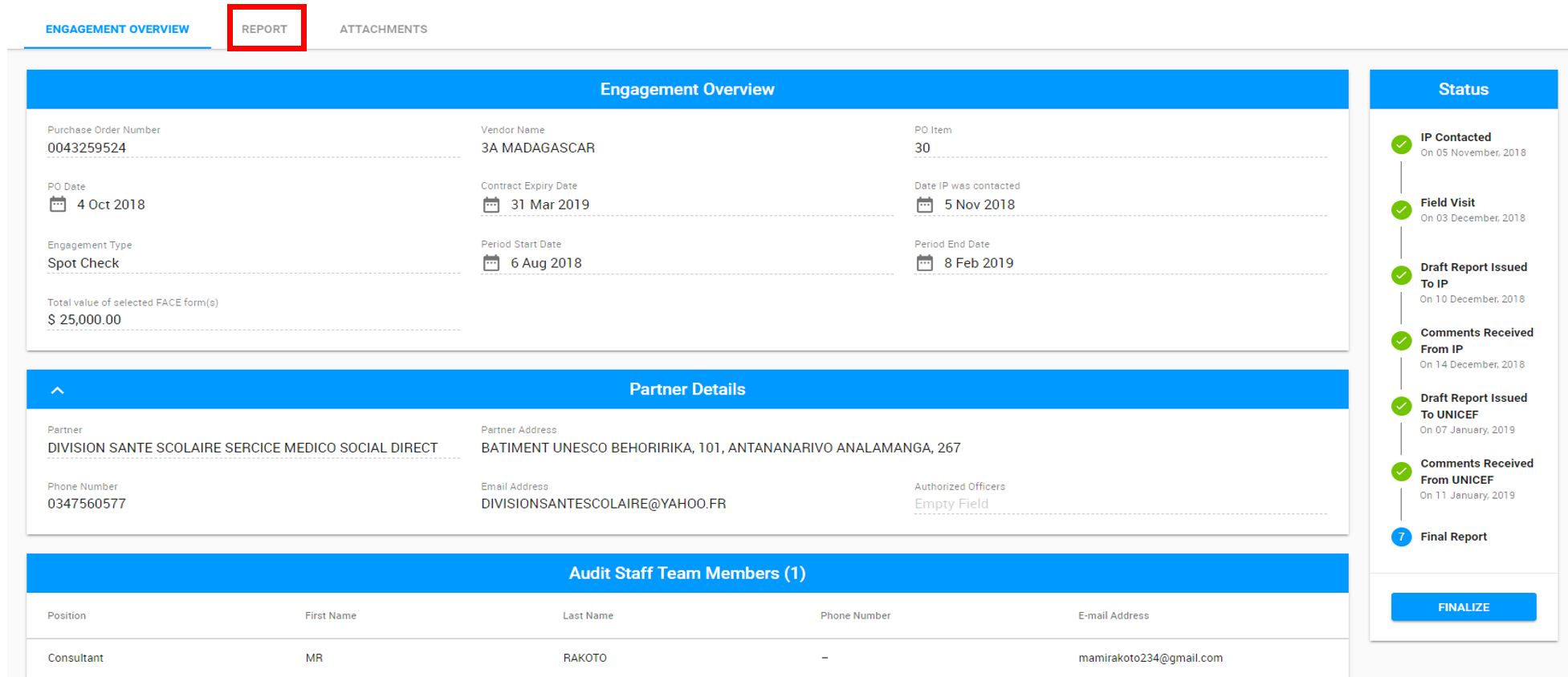 Finalize and Follow-up on Engagement (Spot Check) – eTools Help Center ...
